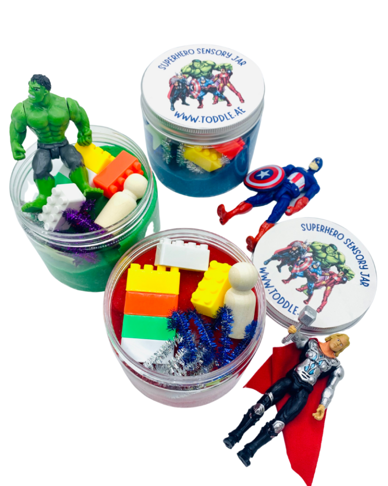 Superhero Sensory Jar - Toddle