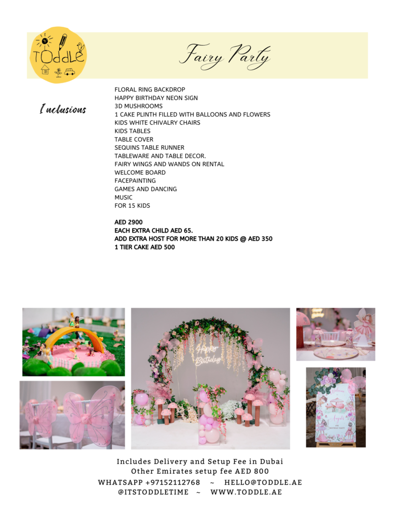 KIDS PARTY PACKAGES - Toddle